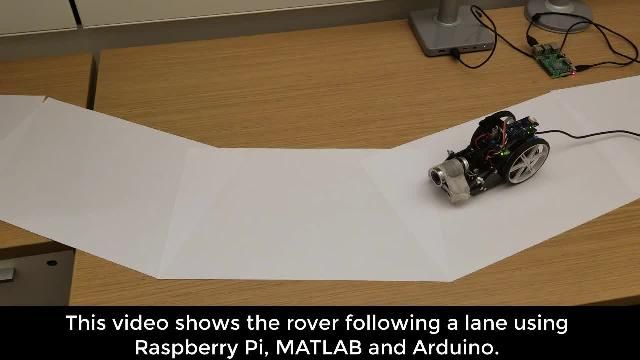 Lane-Following Robot Using MATLAB, Raspberry Pi, and Arduino - MATLAB & Simulink