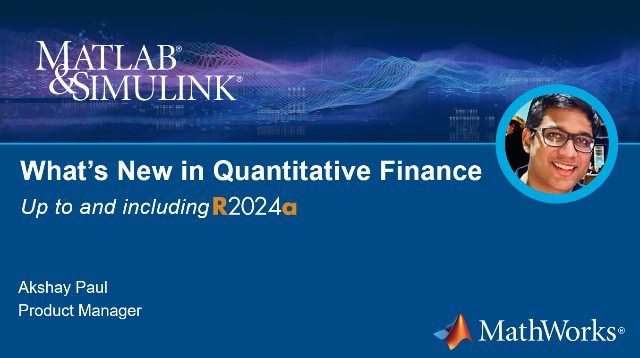 What’s New in Quantitative Finance - MATLAB
